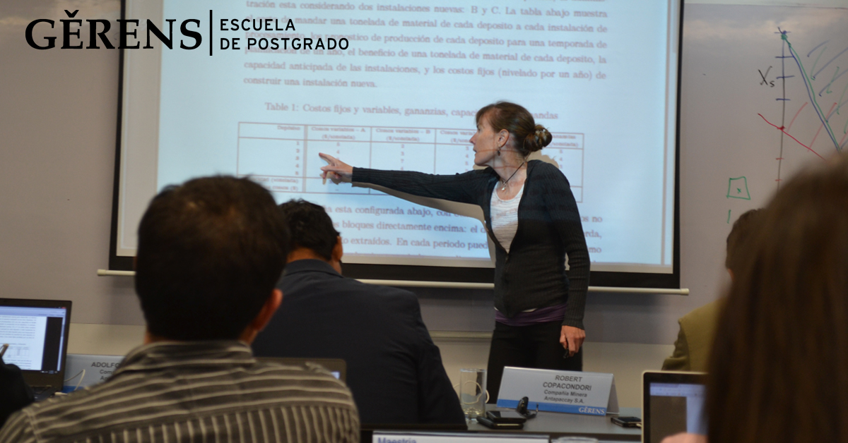 Ph.D Alexandra Newman desarrolló cátedra en la Maestría de Gestión Minera